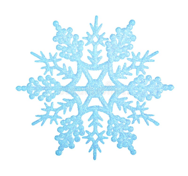 Niebieski płatek śniegu obraz stock. Obraz złożonej z snowflake - 45639077