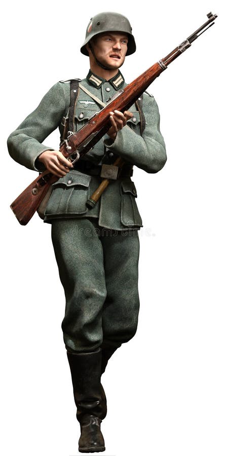 - Jesteś Niemieckiego żołnierza Ww2 Uaktywnia Obraz Stock - Obraz ...