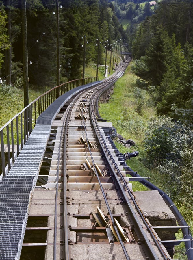 Niesen Funicular Way stock image. Image of tourism, hike - 29958113