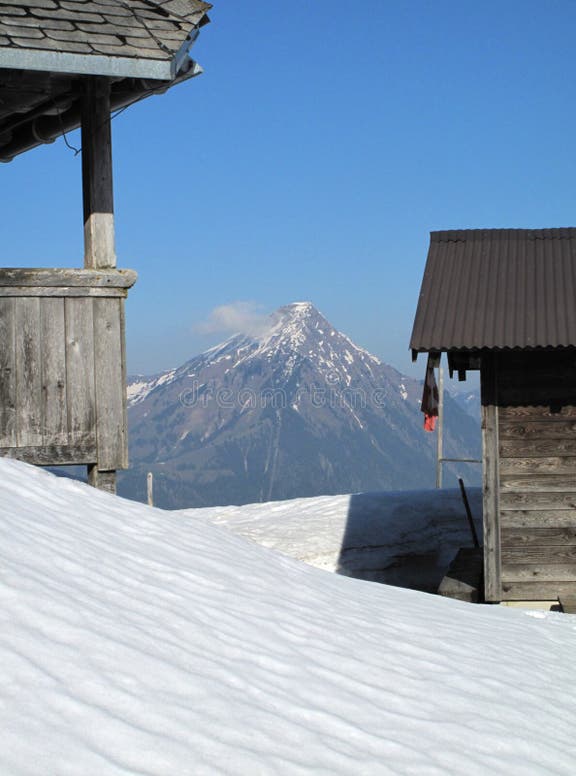 Niesen summit stock photo. Image of winter, europe, alpine - 11354080