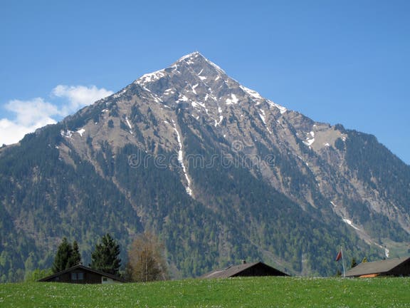 Niesen summit stock image. Image of alpine, white, mountain - 11698233