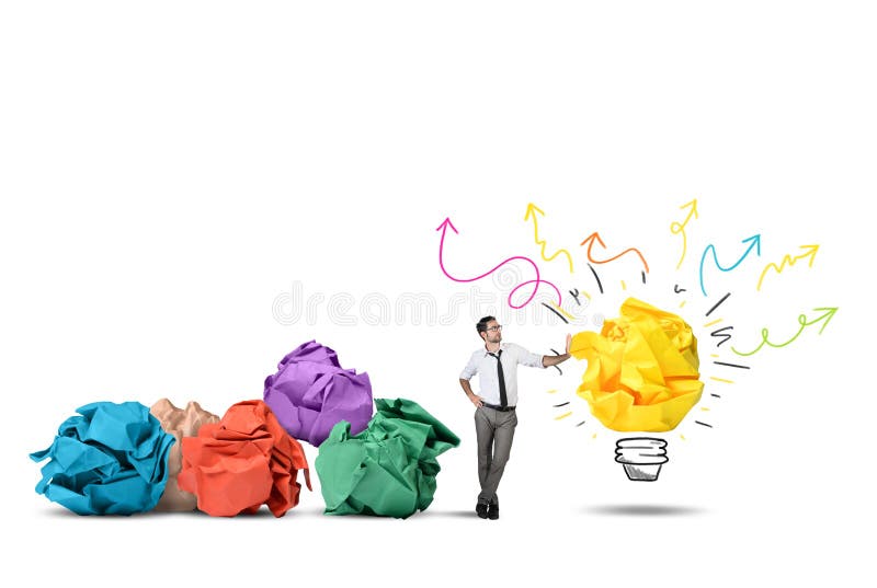 Nieuw idee stock afbeelding. Image of klok, inspiratie - 40724147