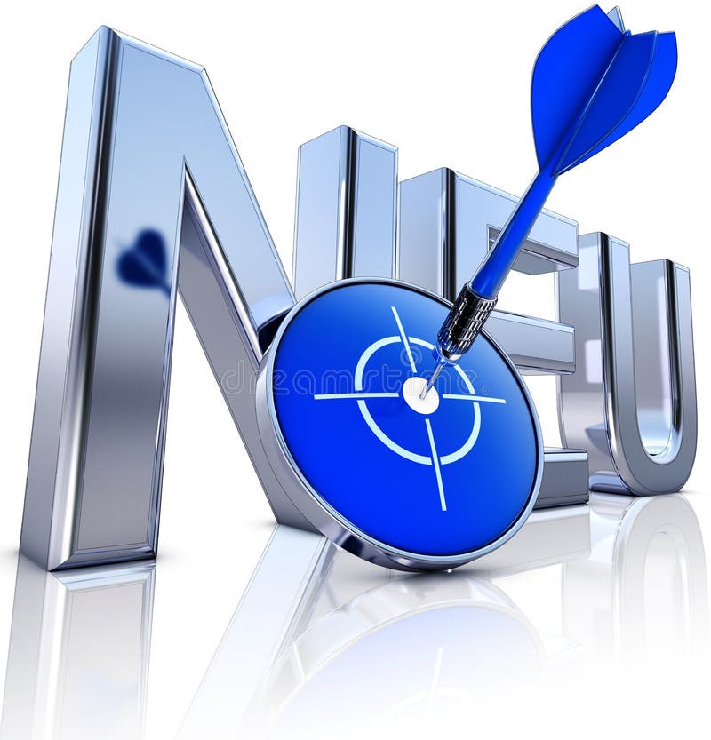 Nieuw pictogram stock illustratie. Illustration of duits - 32618725