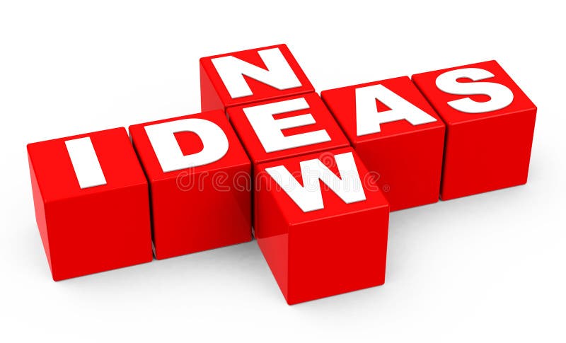 Nieuwe ideeën stock illustratie. Illustration of nieuw - 46342816