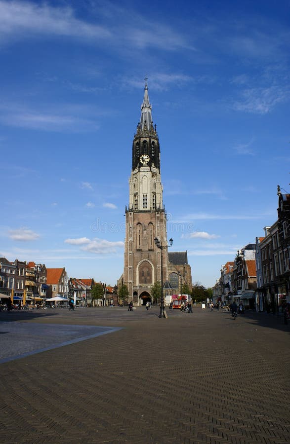 Nieuwe Kerk, Delft stock photo. Image of historical, architecture ...