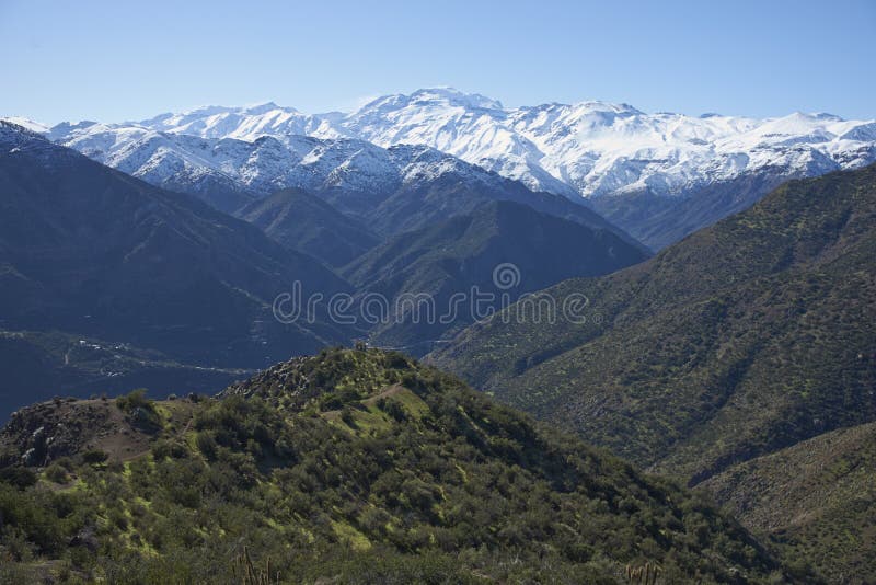 Nieve Del Invierno Santiago, Chile Foto de archivo - Imagen de blanco ...