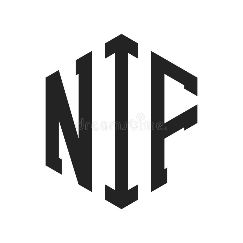 NIF Logo Design. Initial Letter NIF Monogram Logo Using Hexagon Shape ...