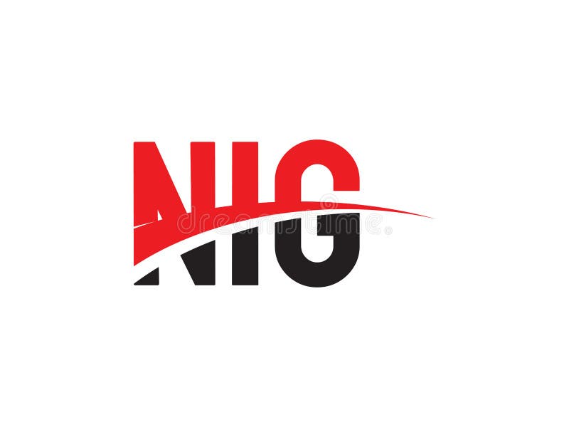 NIG Letter Initial Logo Design Vector Illustration Stock Vector ...