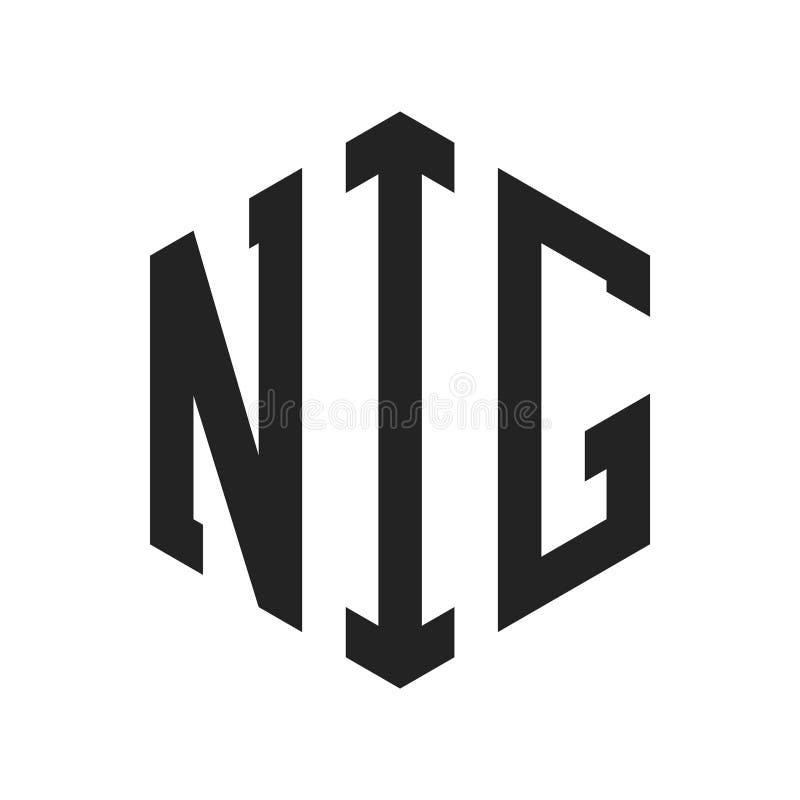 NIG Logo Design. Initial Letter NIG Monogram Logo Using Hexagon Shape ...