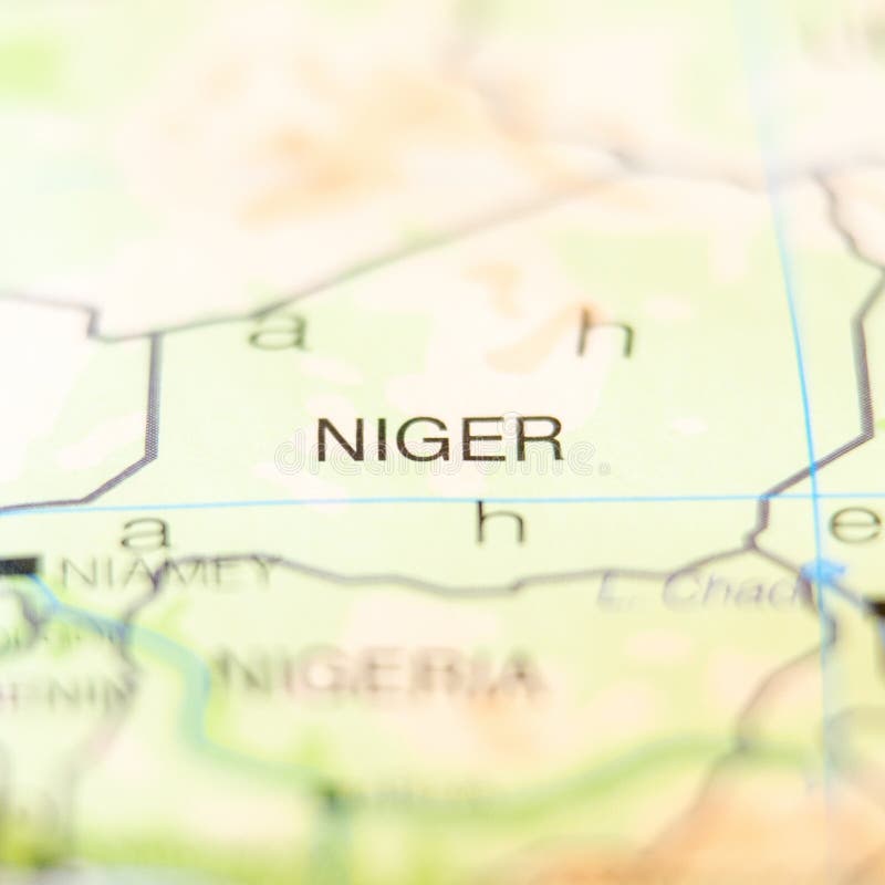 Niger country on map stock photo. Image of territory - 44351924