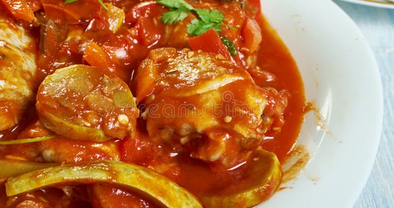 Niger Djerma Stew stock image. Image of close, chicken - 196938381