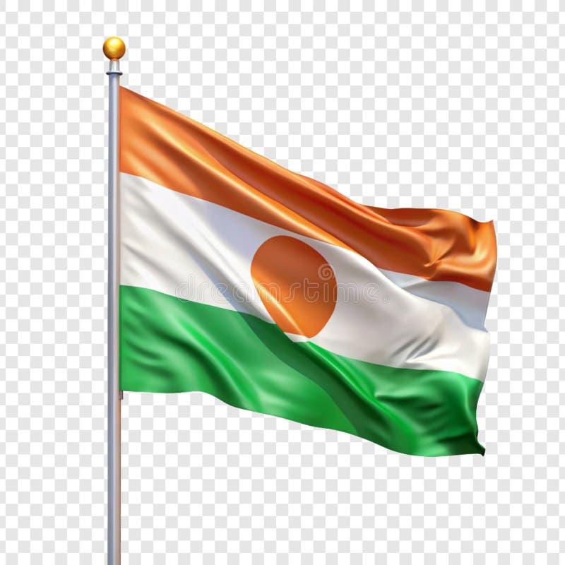 Niger Flag Transparent Background Stock Illustration - Illustration of ...
