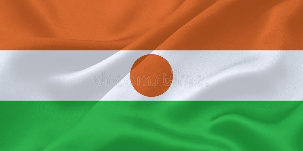 Niger Flag Waving in the Wind Stock Illustration - Illustration of ...