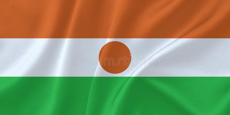 Niger Flag Waving in the Wind Stock Illustration - Illustration of ...