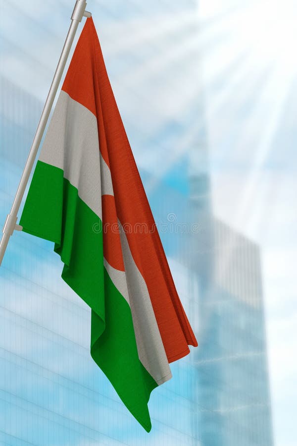 Niger National Flag. Render 3D Stock Illustration - Illustration of ...