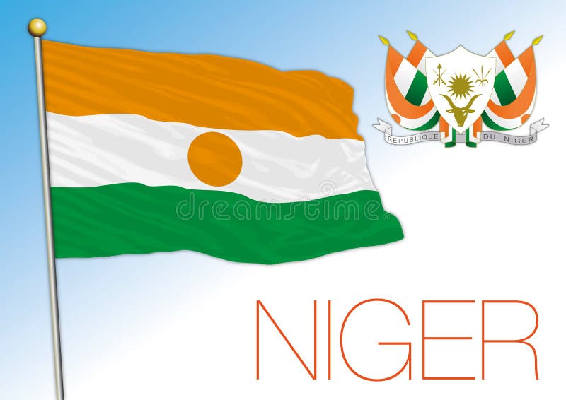 Morocco Official National Flag And Coat Of Arms Africa Stock Vector