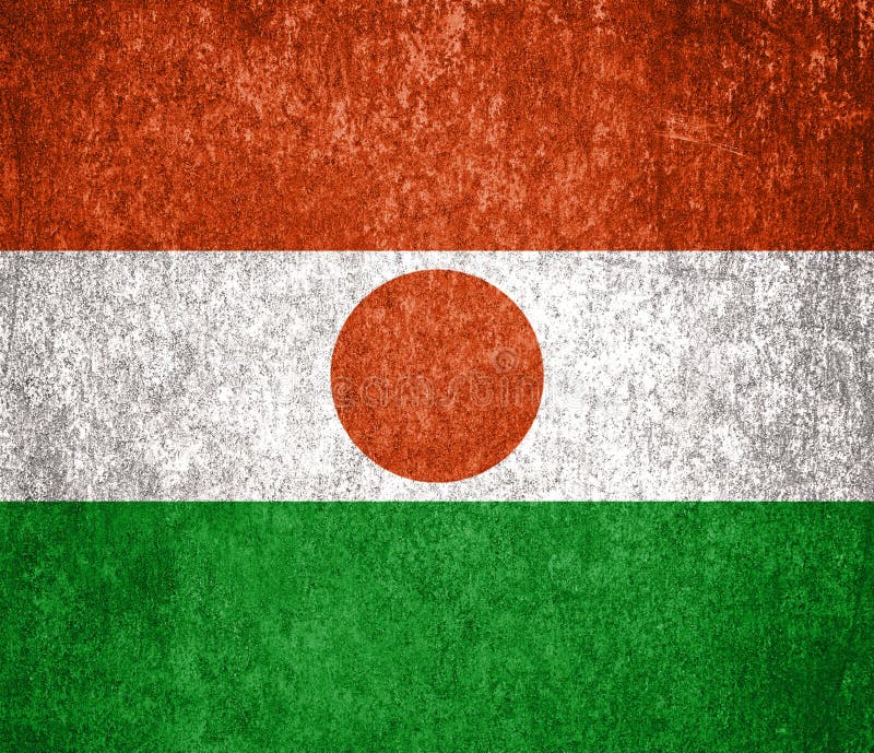 Niger State Flag. Dirty Niger Flag on Metal Surface Stock Photo - Image ...