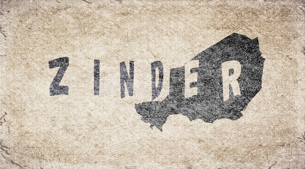 Zinder Retro Typography Map Stock Illustrations – 1 Zinder Retro ...