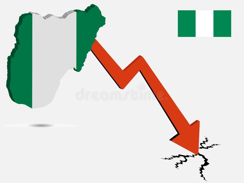 Nigeria Economic Crisis Vector Illustration Eps 10 Stock Vector ...