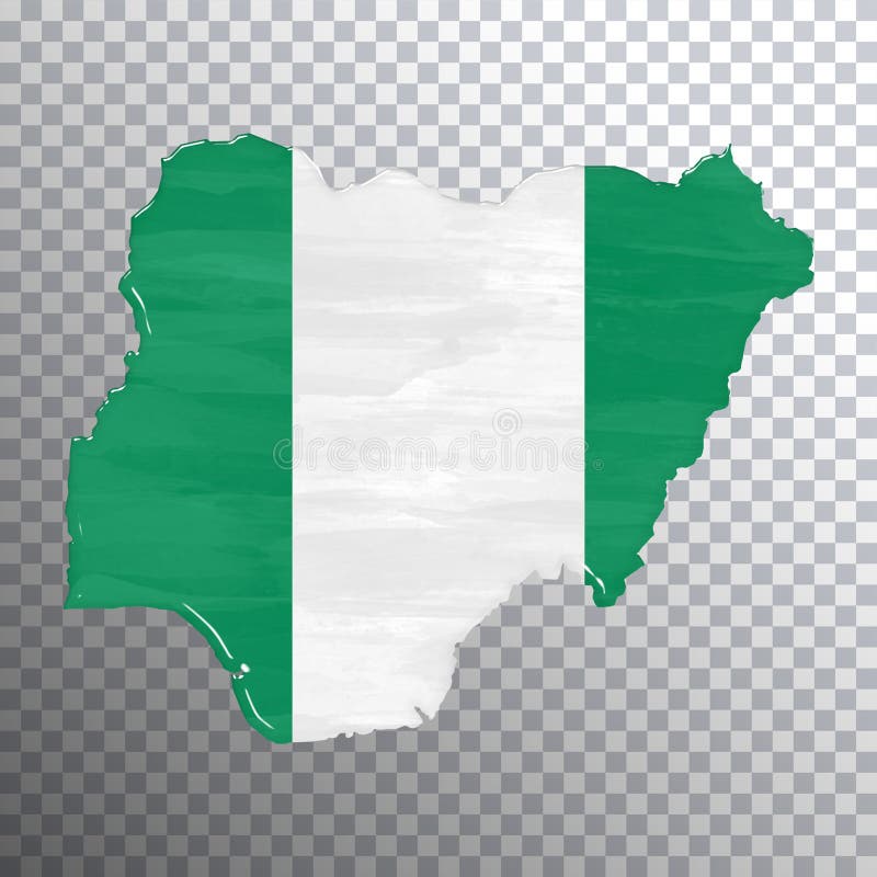 Nigeria Map on Png or Transparent Background.Symbol of Nigeria.Vector ...