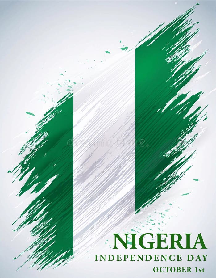 Nigeria Independence Day Poster Design Stock Illustration ...