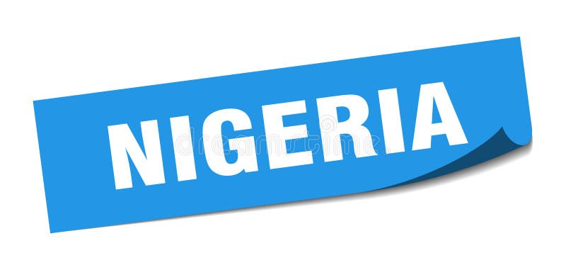 Nigeria Sticker. Nigeria Signpost Pointer Sign. Stock Vector ...