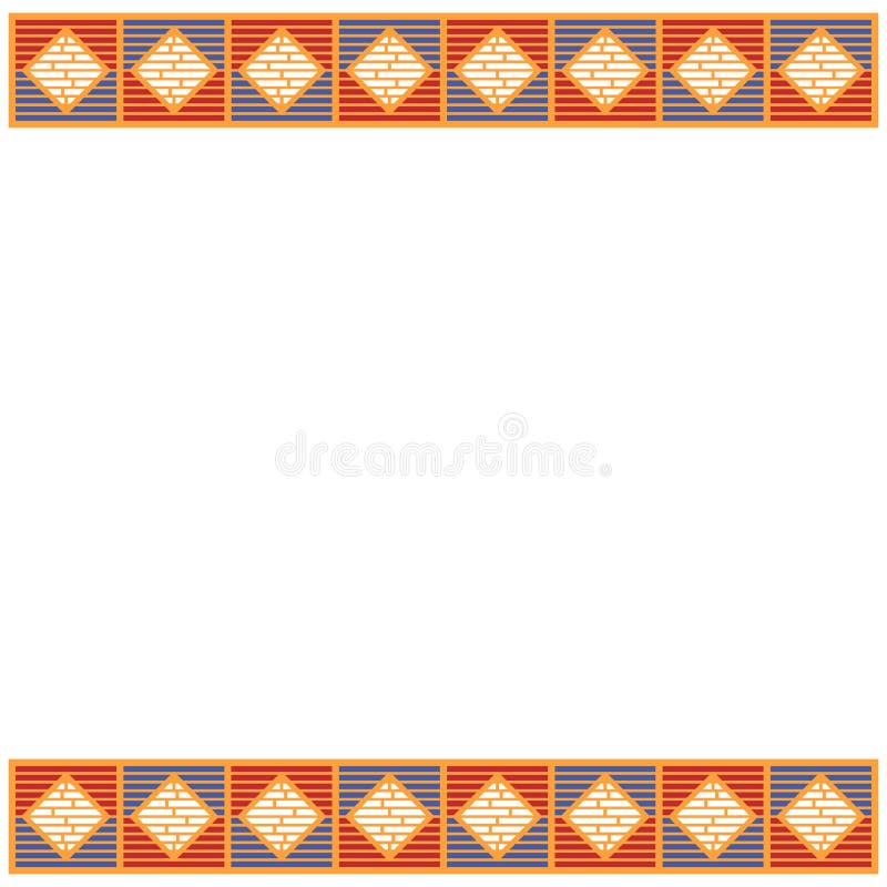 Nigerian Culture Pattern Frame Design Stock Vector - Illustration of ...
