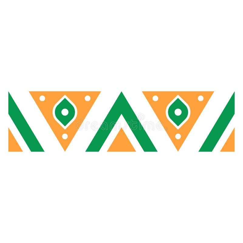 Nigerian Culture Pattern Frame Design Stock Vector - Illustration of ...