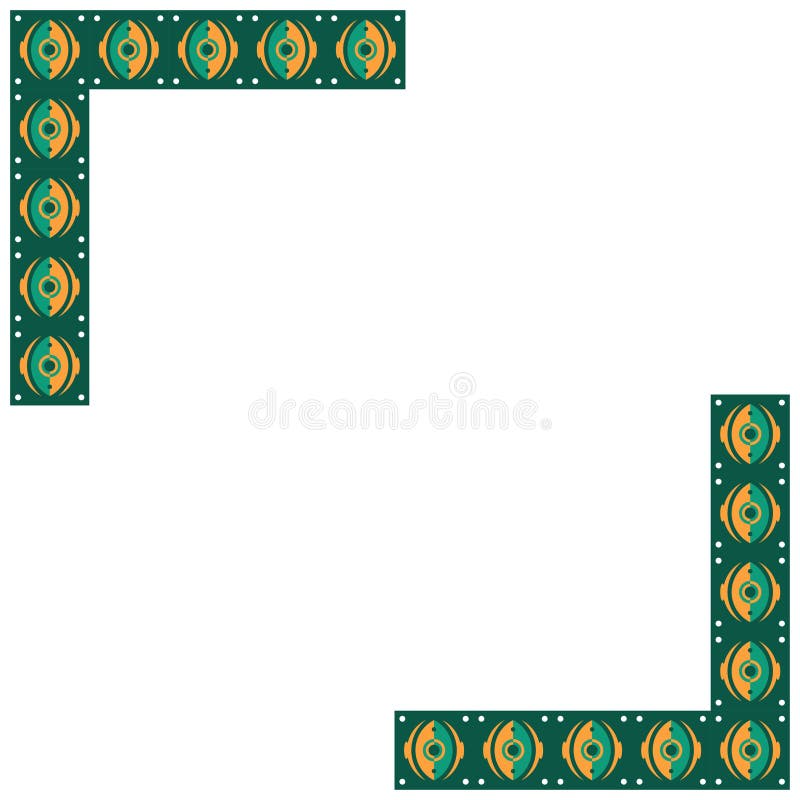 Nigerian Culture Pattern Frame Design Stock Vector - Illustration of ...