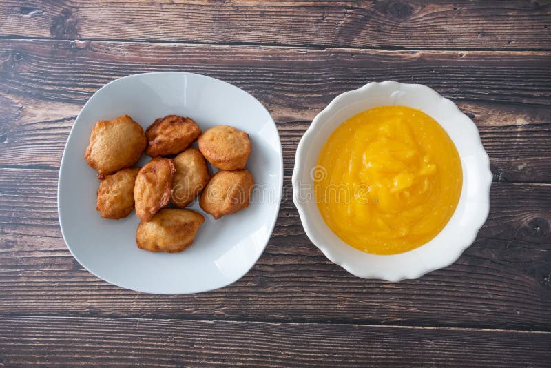 Nigerian Deep Fried Akara with Bread and Butter Stock Photo - Image of ...