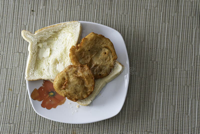 Nigerian Deep Fried Akara with Bread and Butter Stock Photo - Image of ...