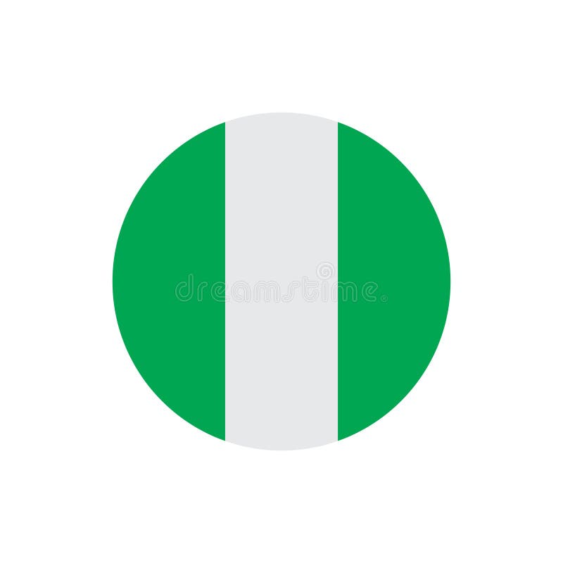 Nigerian flag icon vector stock vector. Illustration of isolated ...