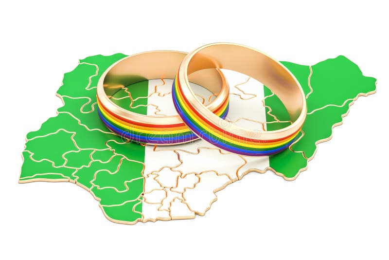 European Union Map with LGBT Rainbow Rings, 3D Rendering Stock ...