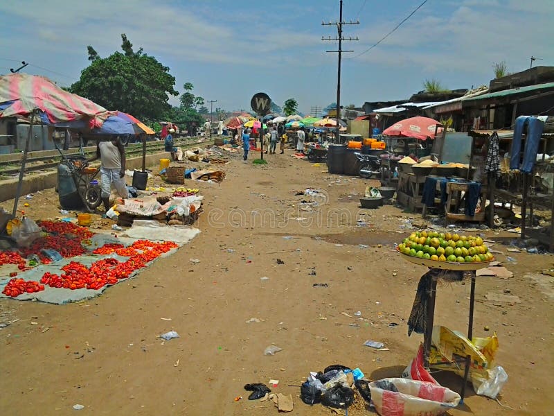 Marché Nigérian photo éditorial. Image du nigérien, central - 46665501