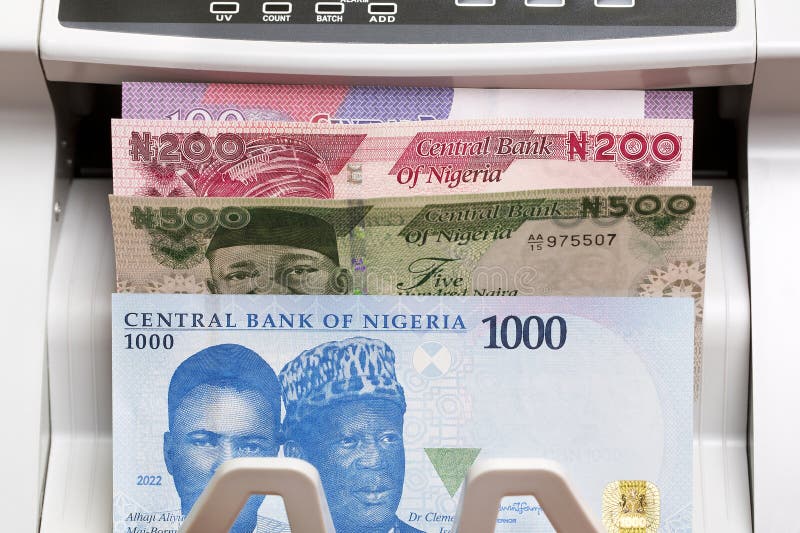 Nigerian Money - Naira in the Black Wallet Stock Image - Image of ...