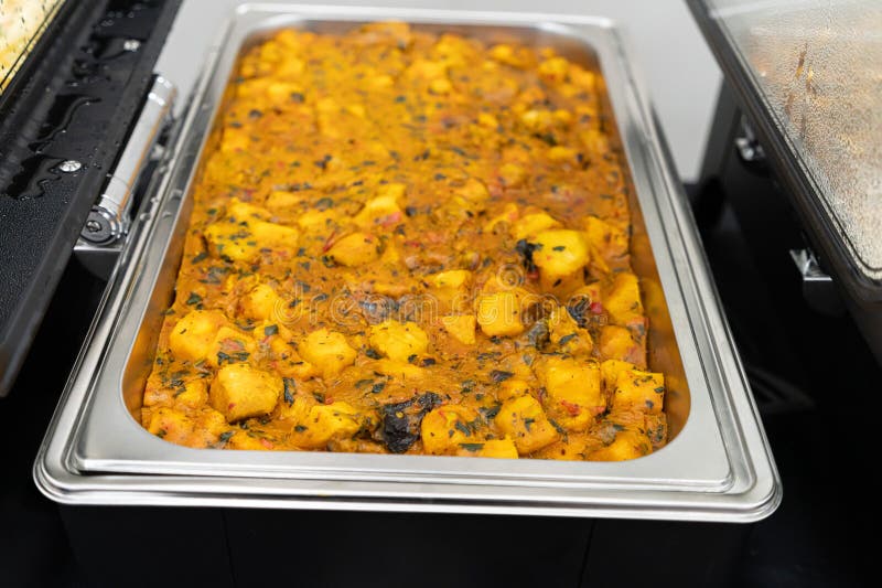 Nigerian Yam Pottage Served in Chaffing Dish Stock Photo - Image of ...
