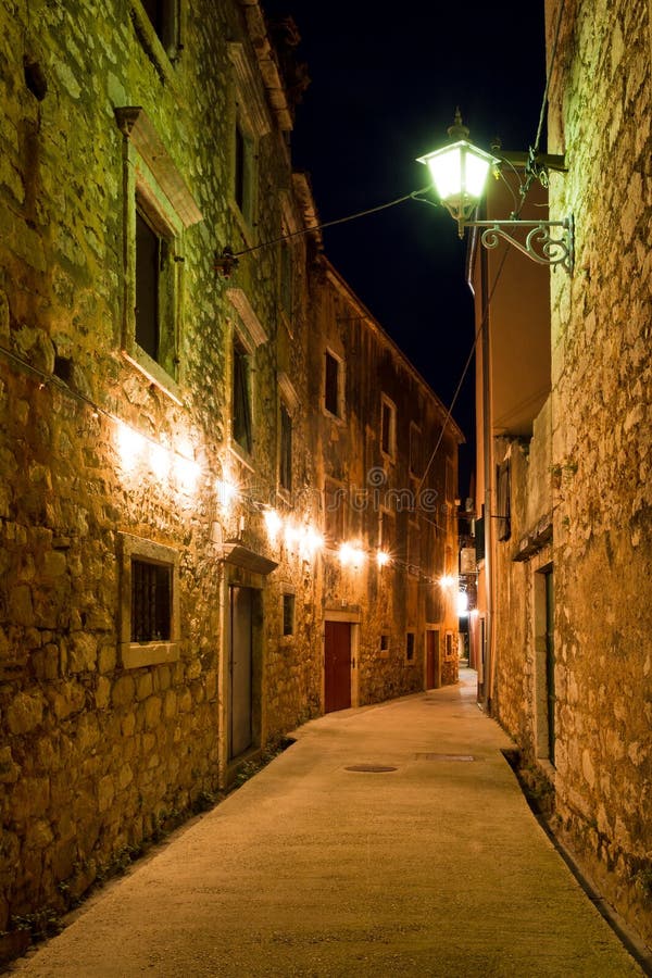 Town, Night, Alley, Street Picture. Image: 135806914