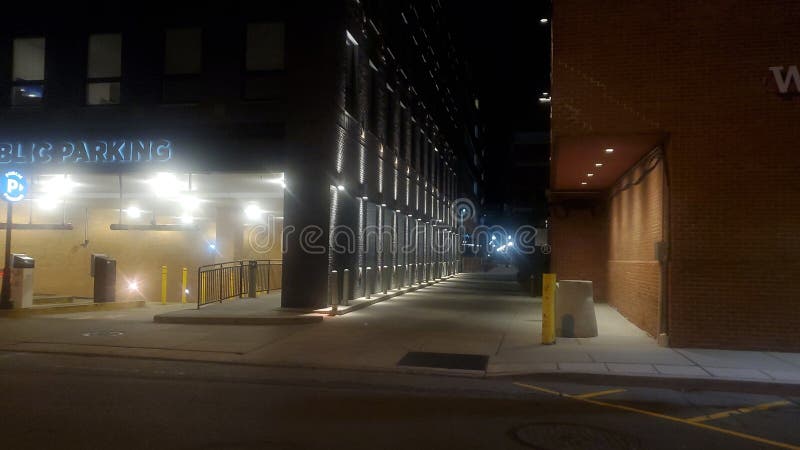 Night alley way stock photo. Image of transport, alleyway - 337003072