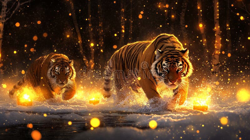 On a Night As Black As Coal, a Tiger of Formidable Strength Strode ...