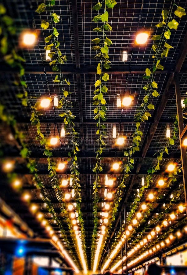 Night Atmosphere in the City Stock Image - Image of lighting, green ...