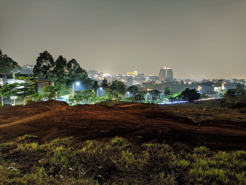 Night at Bandung stock photo. Image of light, natural - 262713956