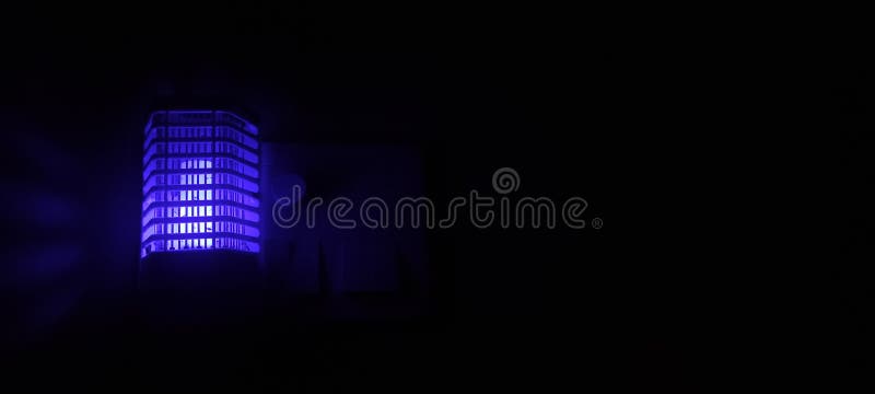 Night Bedroom Light Bulb Blue Colour Beautiful Image Stock Photo ...