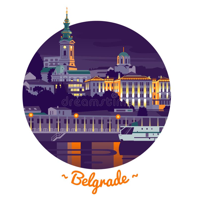 Belgrade Vector Illustration Stock Vector - Illustration of design ...