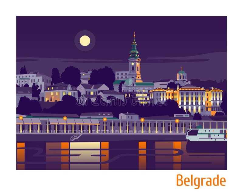 Belgrade Vector Illustration Stock Vector - Illustration of design ...