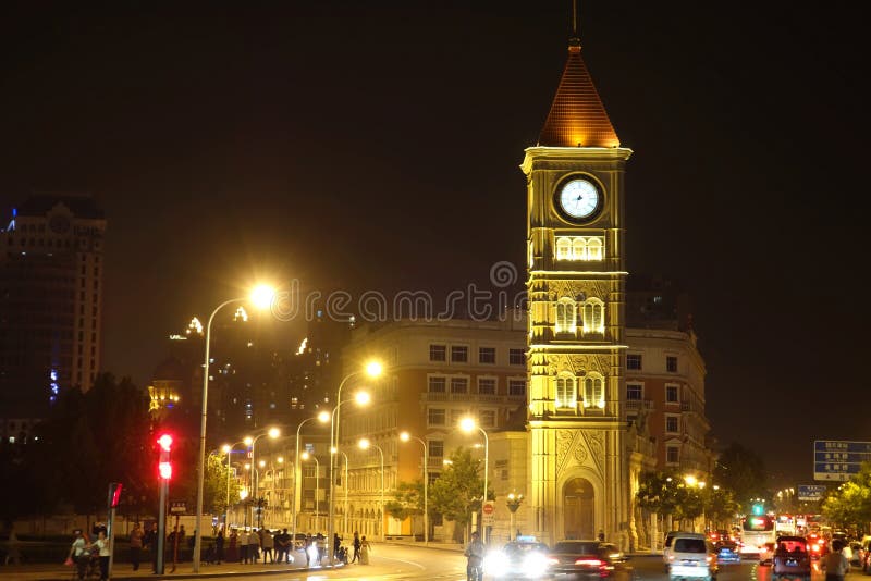 Night bell tower stock photo. Image of italian, night - 40797520