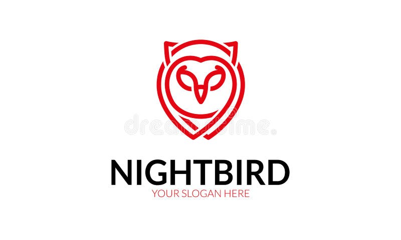 Night Bird Logo stock vector. Illustration of school - 98218697