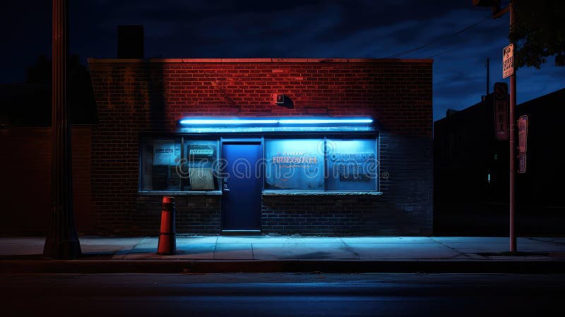 Night blue rectangle stock illustration. Illustration of illumination ...