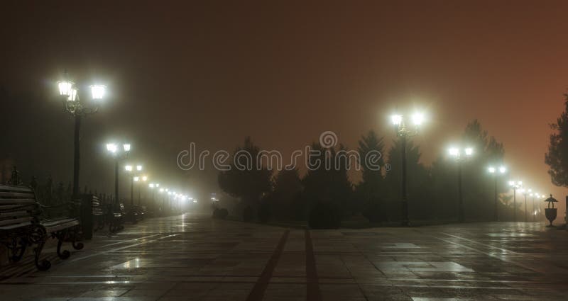 Night Boulevard stock photo. Image of landscapes, skyline - 37159710