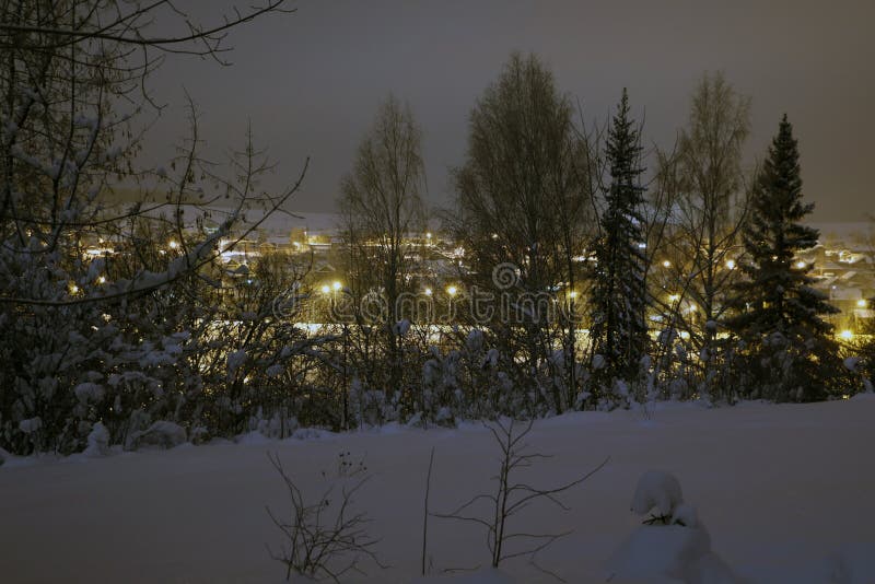 Night and the Bright Lights Stock Image - Image of dark, color: 80470131