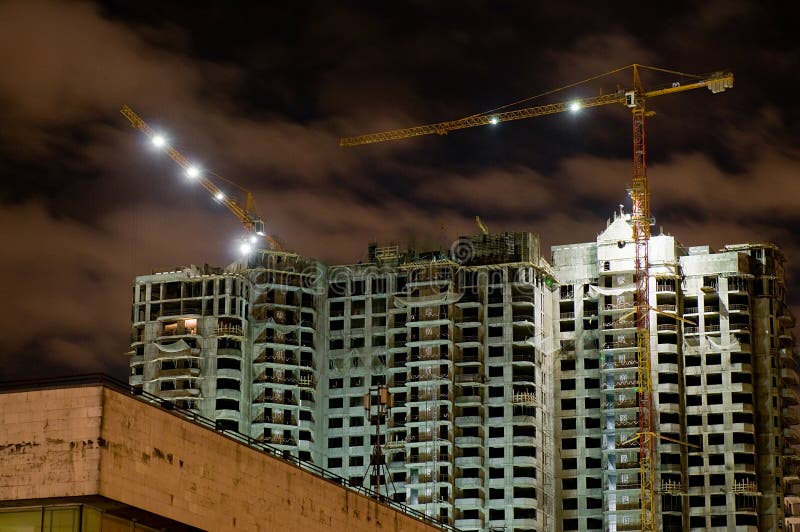 Night Building stock image. Image of building, landscape - 20885267